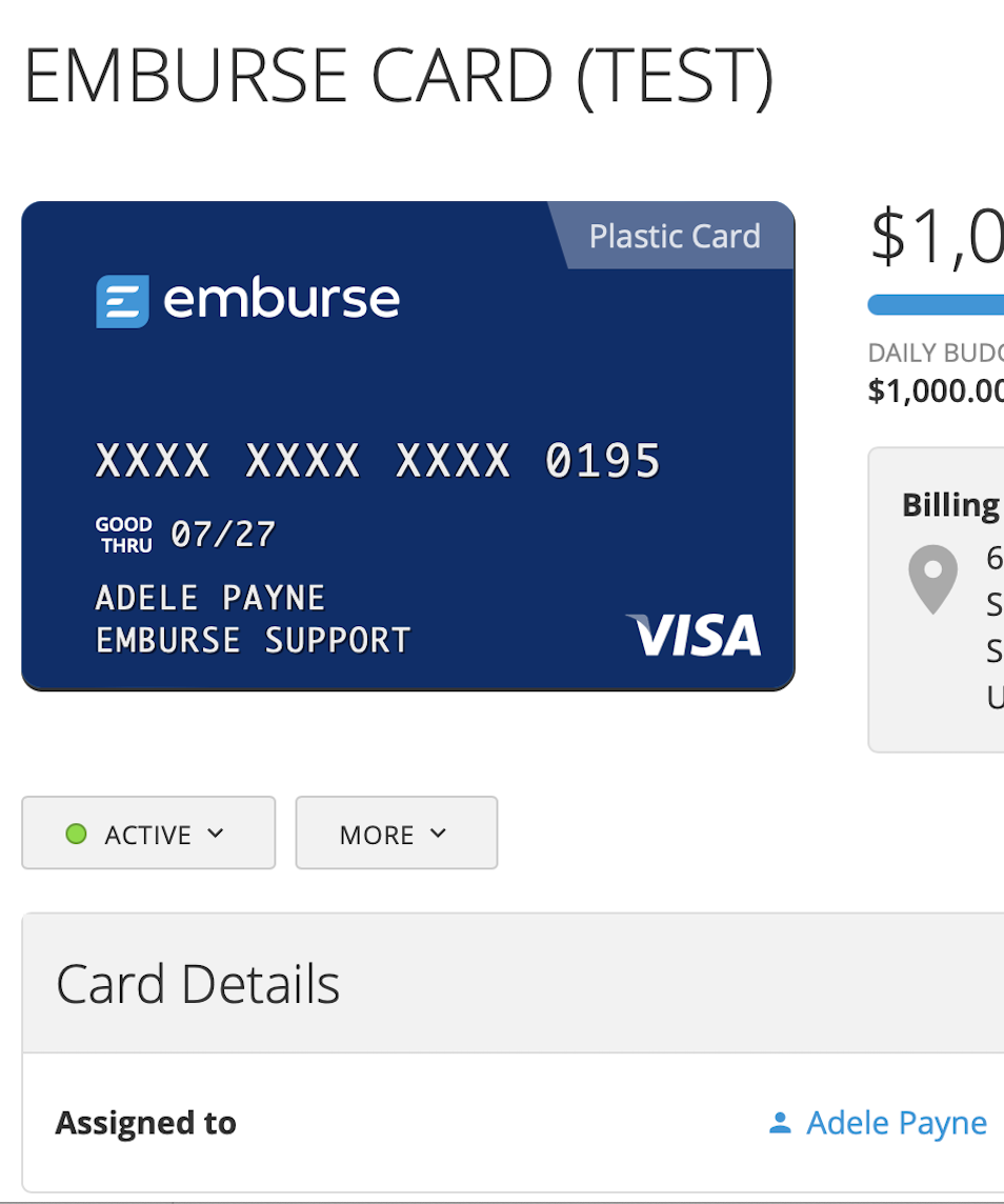 What do I put as the description of the card? – Emburse Cards Help Center